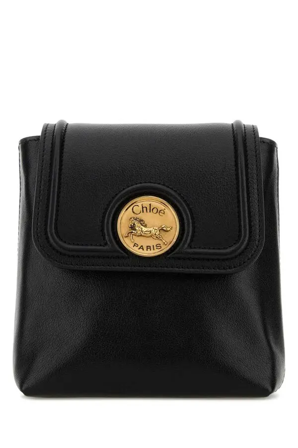 Chloé Horse Medal Backpack - Black