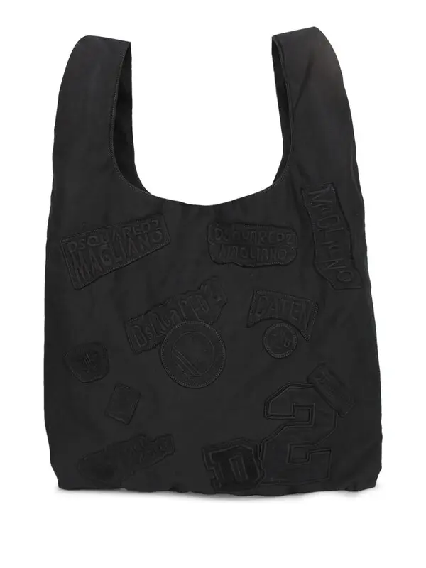 Dsquared2 Fabric Shopper Bag - Black