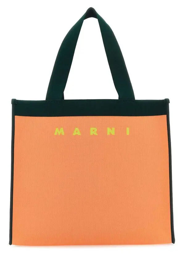 Marni Two-tone Jacquard Shopper - Multicoloured