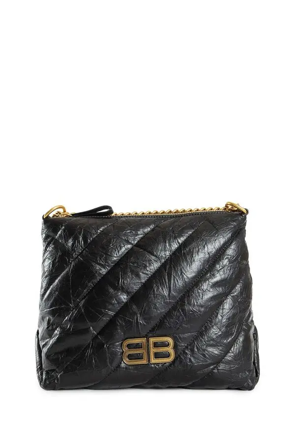 Balenciaga Crush Hobo S Shoulder Bag - Black