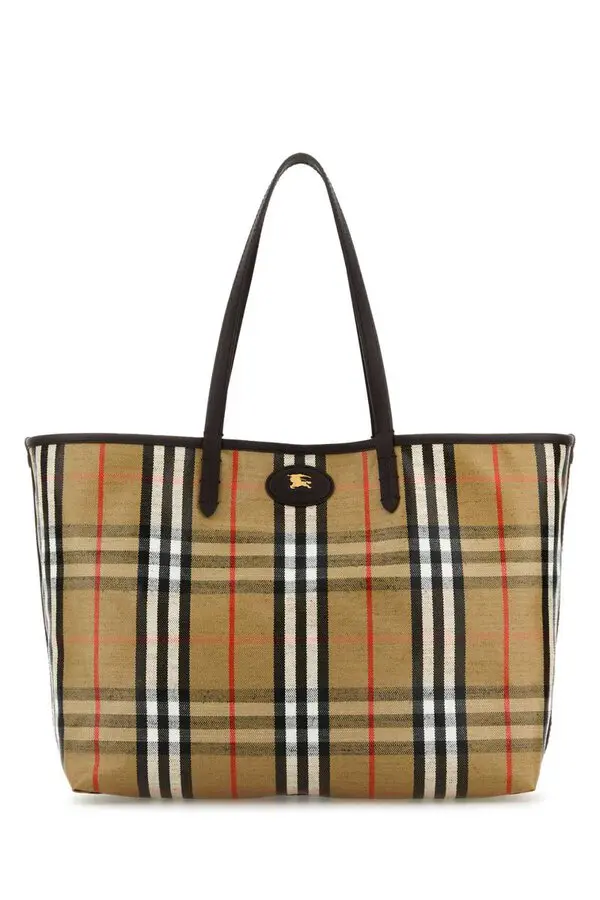 Burberry Printed Canvas Shopper - Multicolor