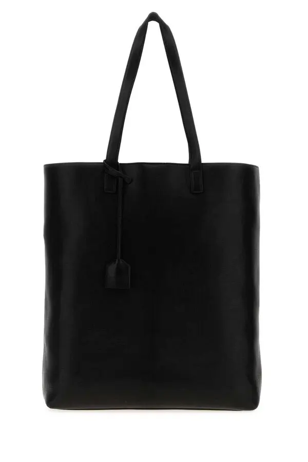 Saint Laurent Leather Shopping Bag - Black