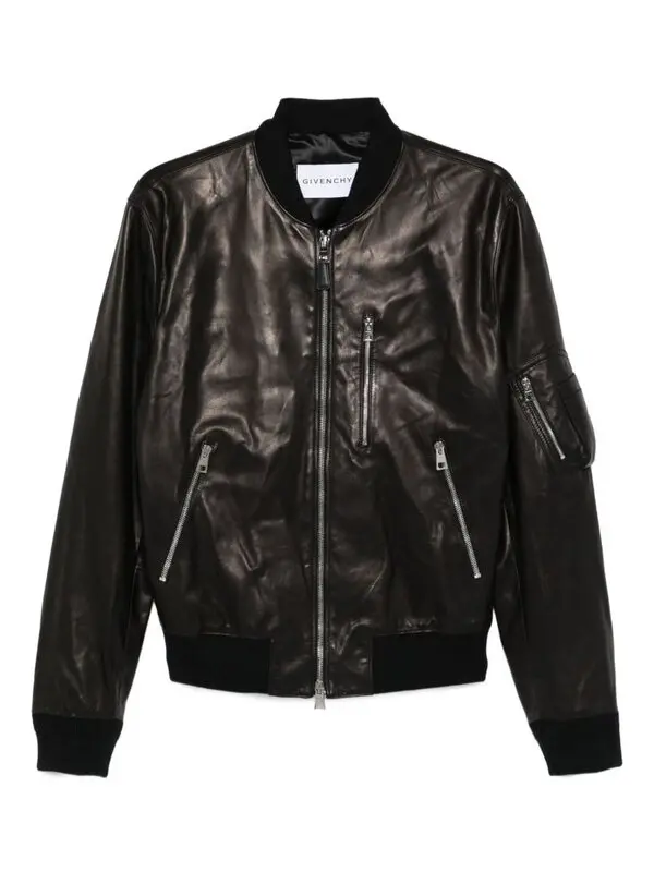 Givenchy Zip-up Leather Bomber Jacket