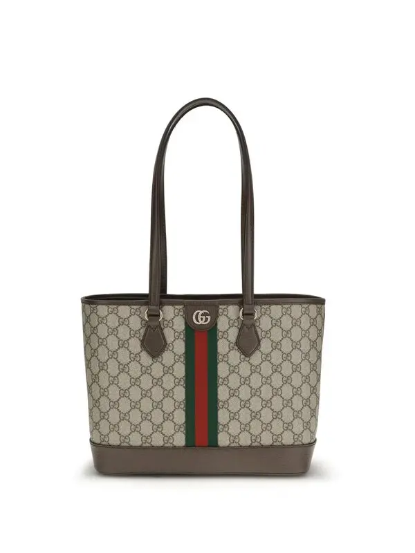 Gucci Ophidia Gg Monogram Tote - Beige