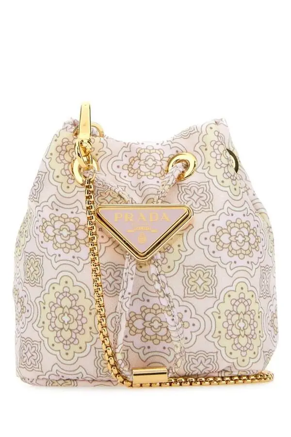 Prada Velvet Mini Bucket Bag In Printed - 33% Off | Editorialist
