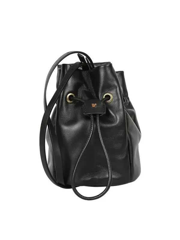 Dsquared2 Leather Bucket Bag - Black
