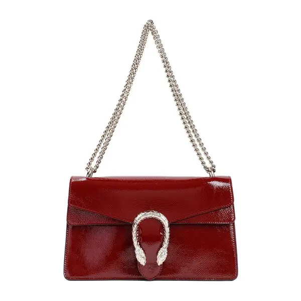 Gucci Dionysus Leather Shoulder Bag - Red
