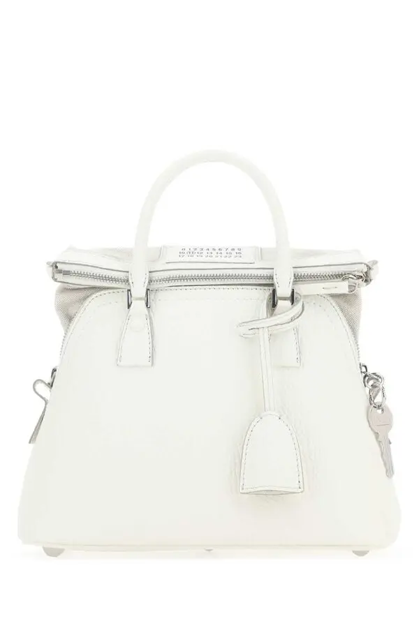 MAISON MARGIELA Leather 5ac Handbag - White