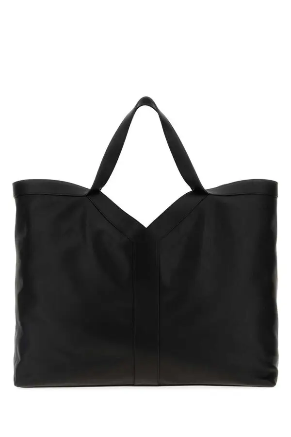 Saint Laurent Leather Maxi Shopper - Black