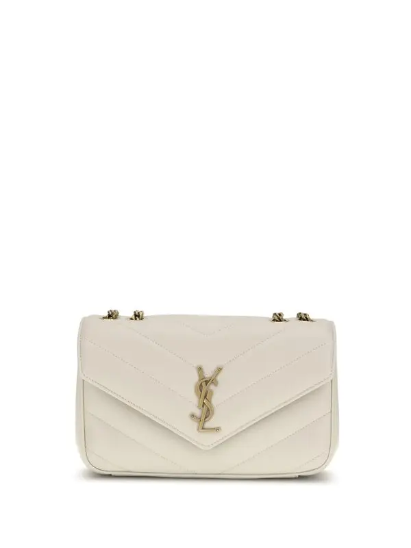 Saint Laurent Saffiano Leather Kate Shoulder Bag - Beige