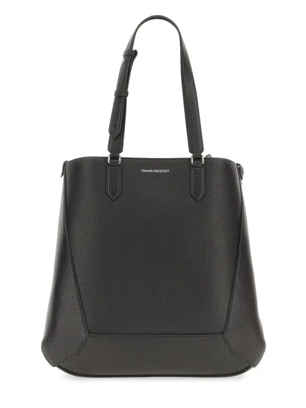 Alexander McQueen Leather Tote Bag - Black