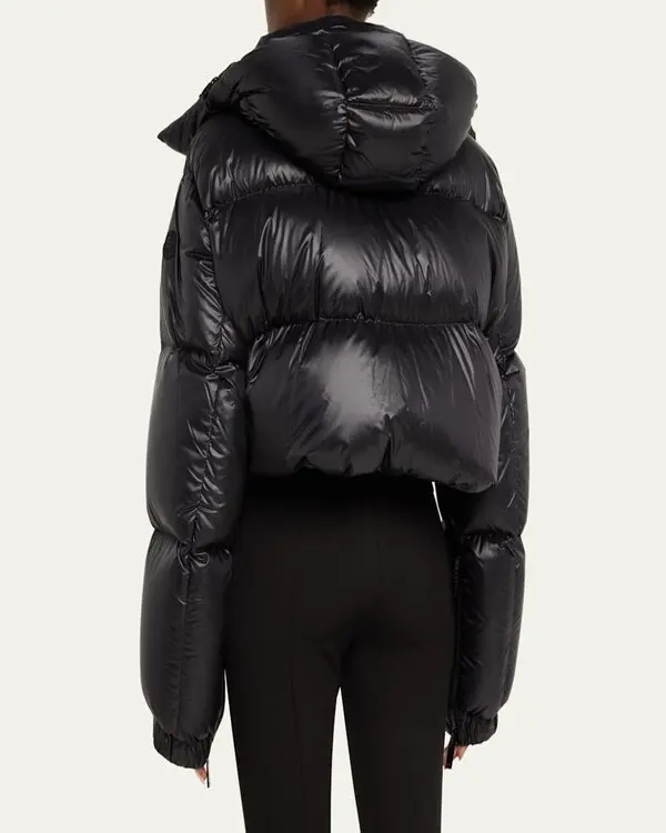 Moncler X Sacai Layered Midi Puffer Jacket - Black | Editorialist