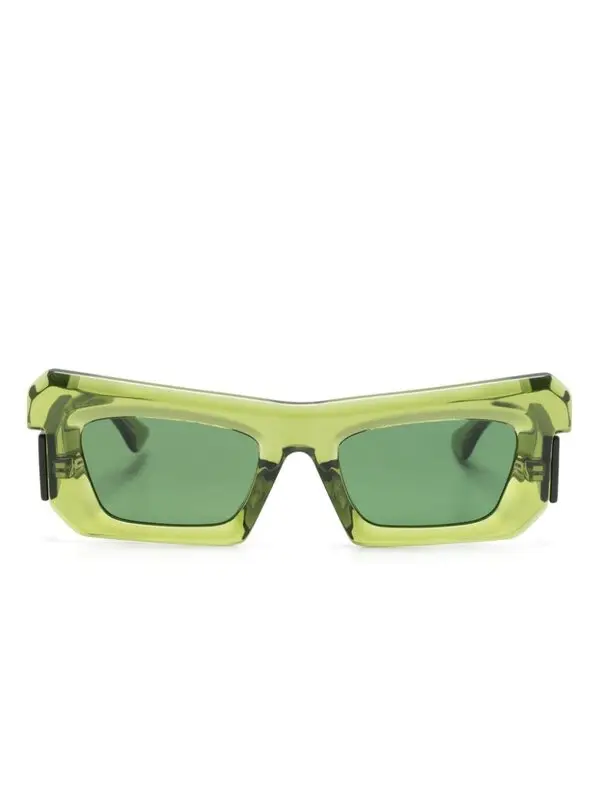 KUBORAUM R2 Rectangle-frame Sunglasses - Green