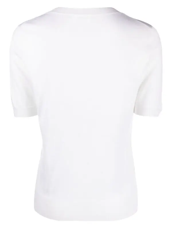 P.a.r.o.s.h Linfa Fine-knit Top - White