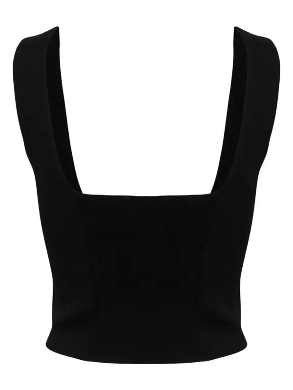 A.L.C. Jordana Knitted Top - Black