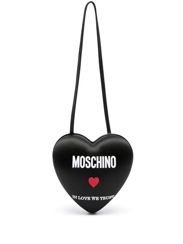 Moschino Embroidered Shoulder Bag