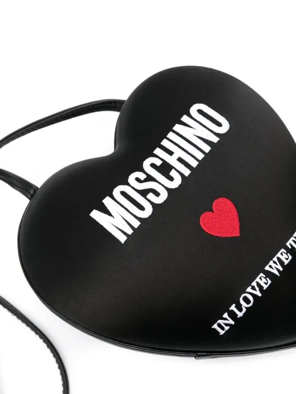 Moschino Embroidered Shoulder Bag