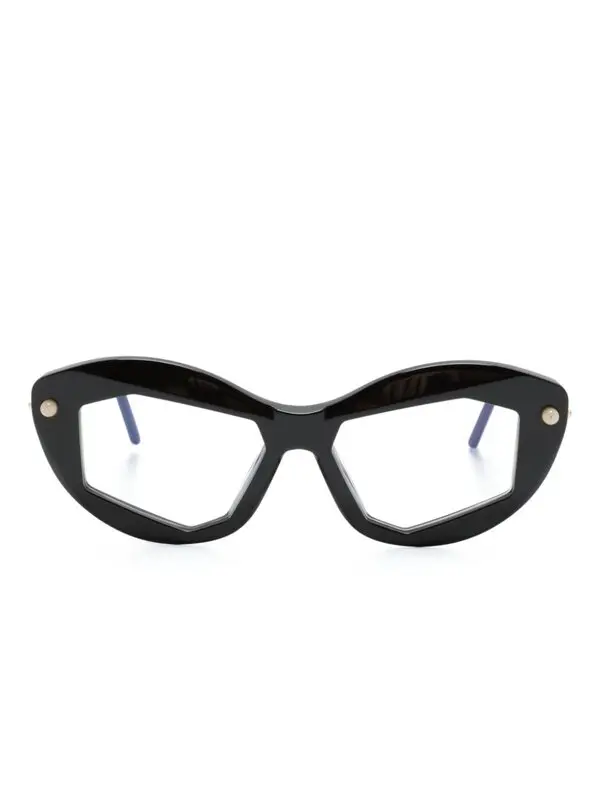 KUBORAUM P16 Cat-eye Frame Glasses - Black