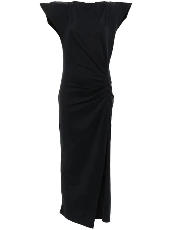 Isabel Marant Étoile Nadela Pleated Midi Dress - Black