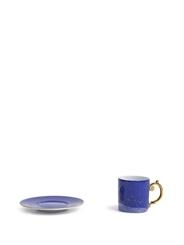 L'Objet Lapis Espresso Cup And Saucer - Blue