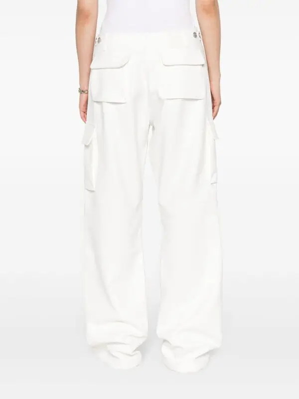 Coperni Wide-leg Cargo Trousers - White