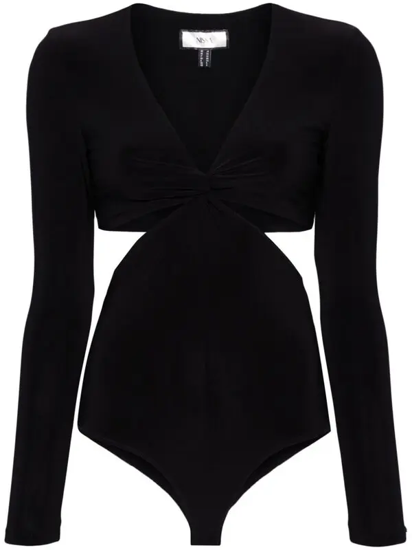 NISSA Cut-out Long-sleeve Bodysuit