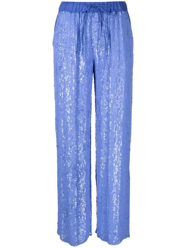 P.a.r.o.s.h Glare Sequined Trousers - Purple