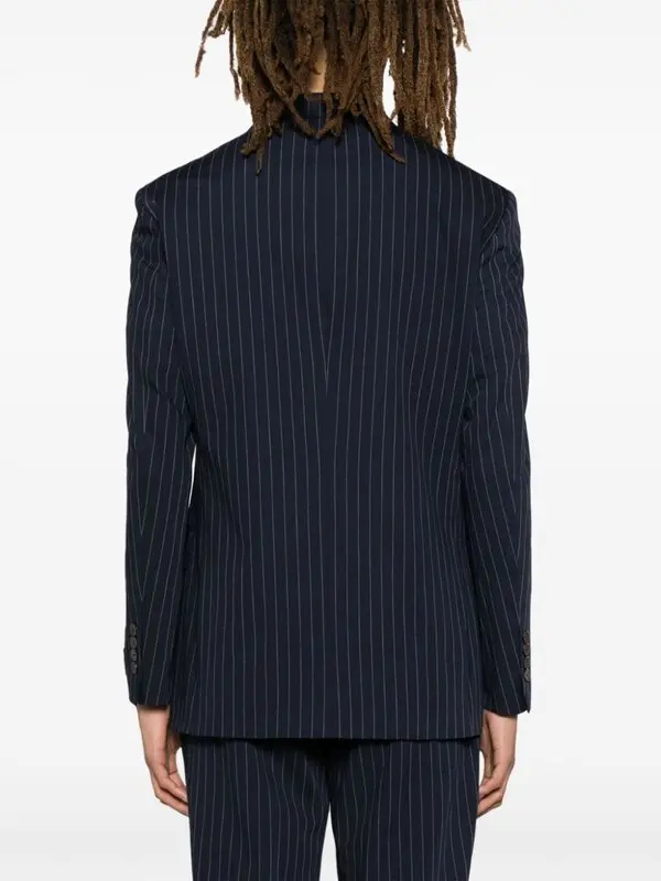 Polo Ralph Lauren Logo-patch Pinstripe Blazer