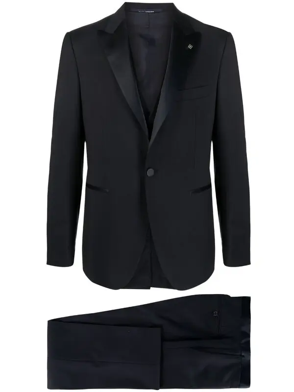 Tagliatore Single-breasted Virgin-wool Suit - Blue