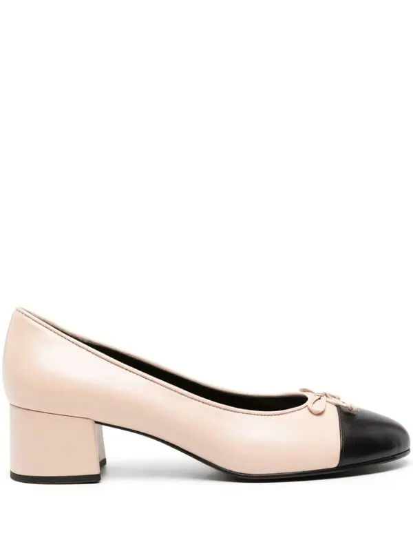 Tory Burch Cap-toe 45mm Leather Pumps - Pink