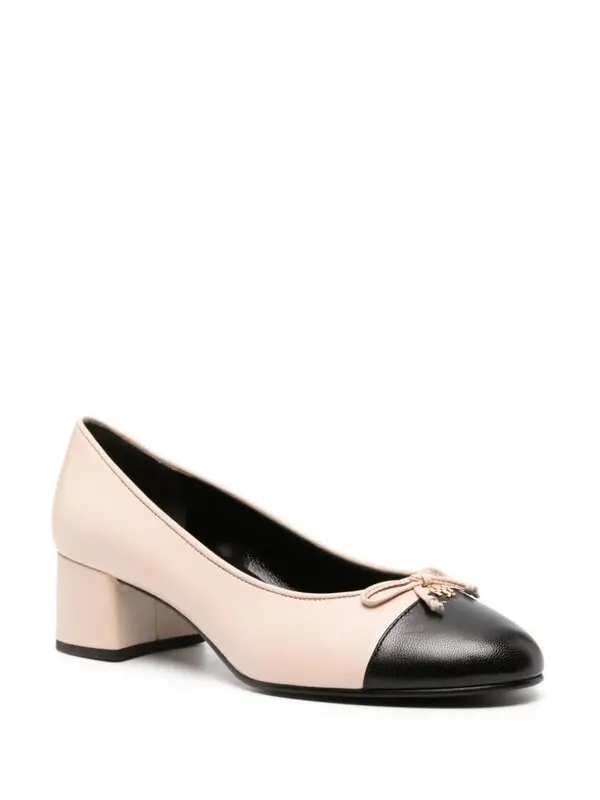 Tory Burch Cap-toe 45mm Leather Pumps - Pink
