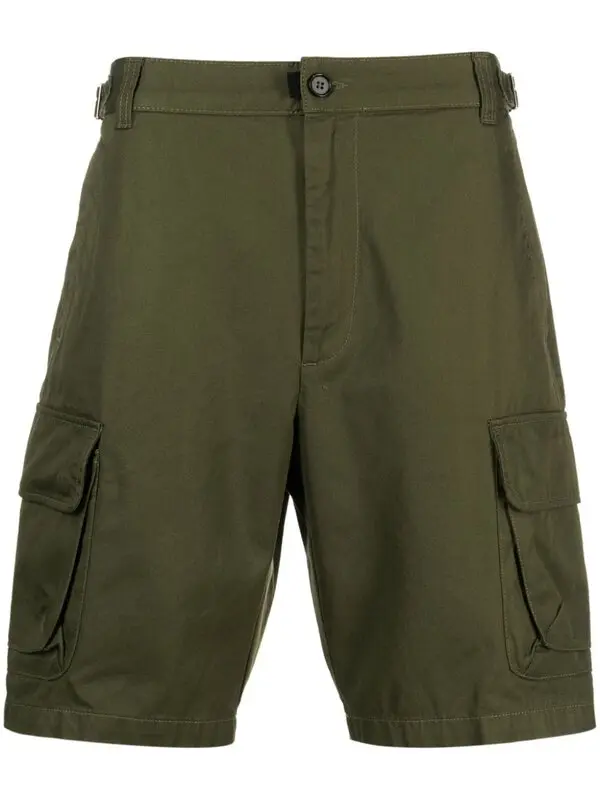 DIESEL® P-argym Cotton Cargo Shorts - Green