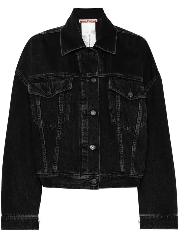 Acne Studios Denim Trucker Jacket - Black