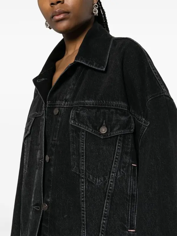 Acne Studios Denim Trucker Jacket - Black