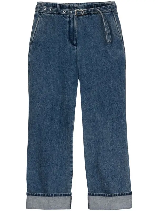 3.1 Phillip Lim Belted Flared Jeans - Blue