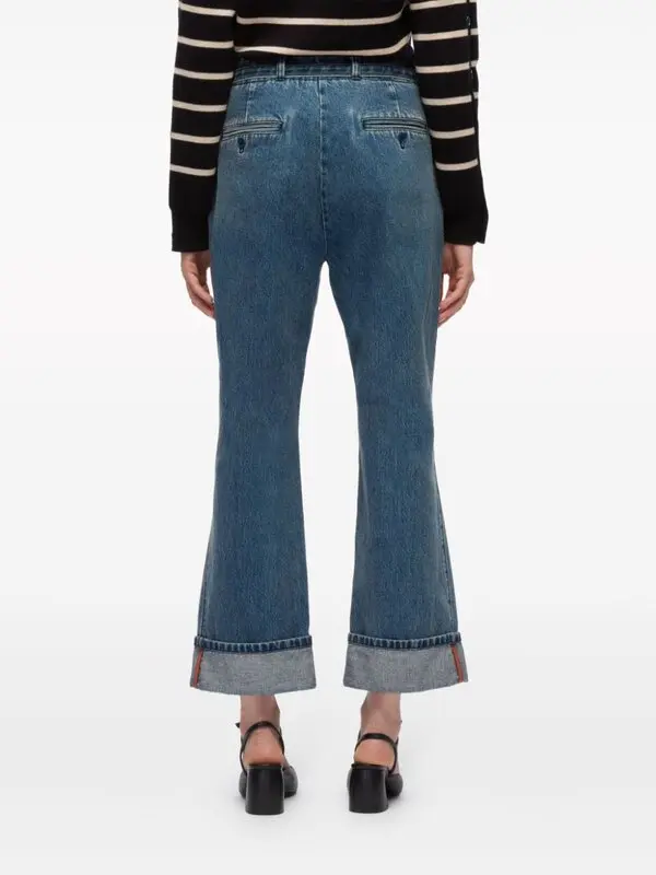 3.1 Phillip Lim Belted Flared Jeans - Blue