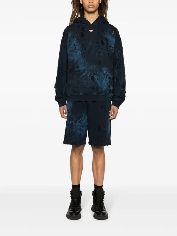 DIESEL® S-boxt Distressed Hoodie
