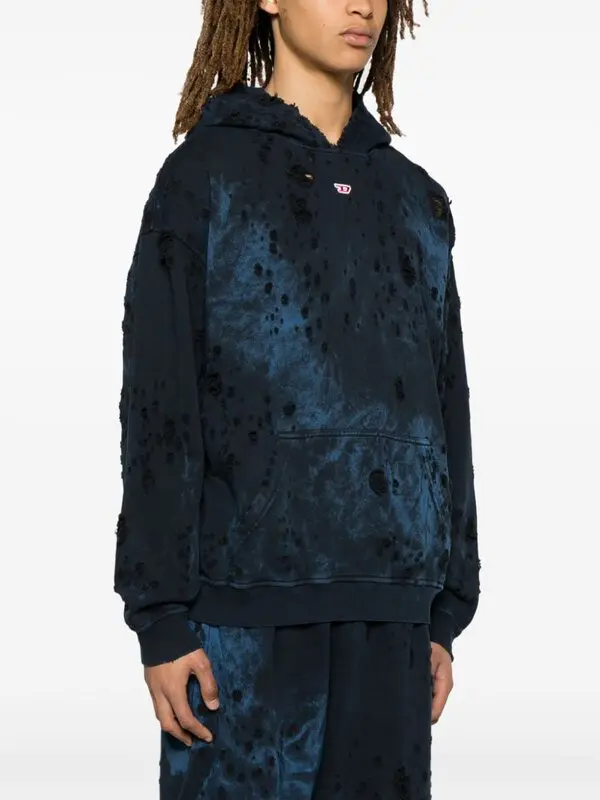 DIESEL® S-boxt Distressed Hoodie