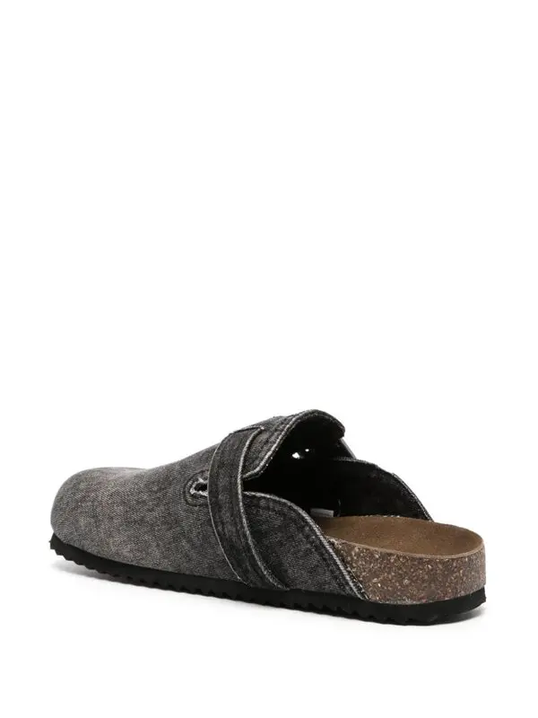 Diesel D-Woodstock Denim Clogs In Black - 40% Off | Editorialist