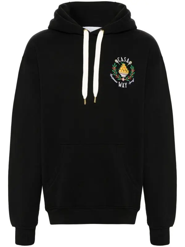 Casablanca Equipement Sportif Embroidered Hoodie - Black