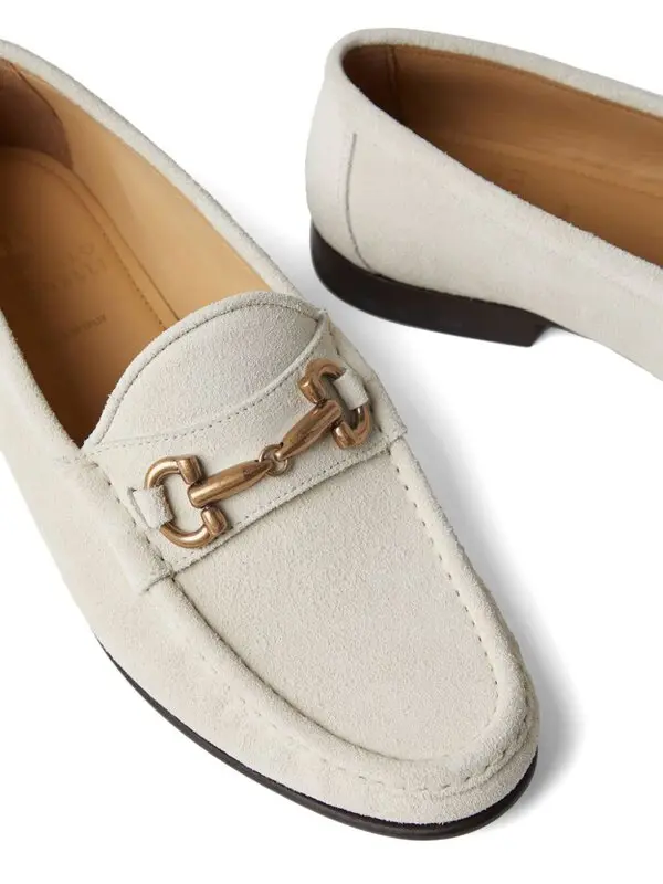 Brunello Cucinelli Decorative-buckle Leather Loafers