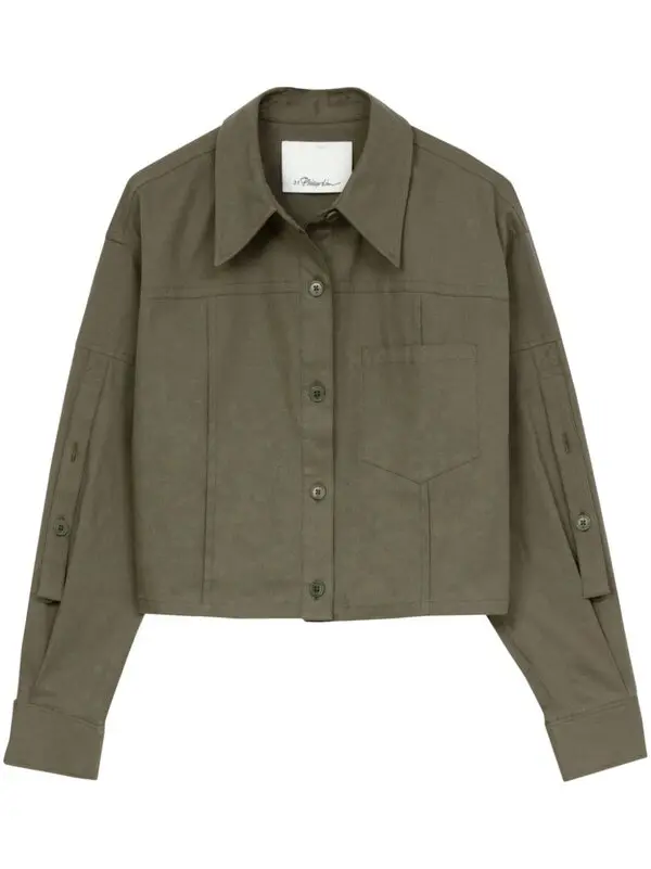 3.1 Phillip Lim Long-sleeve Cropped Shirt