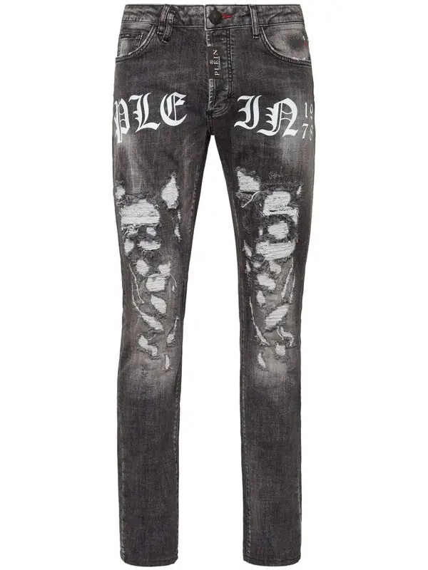 Philipp Plein Super Straight Cut Denim Trousers