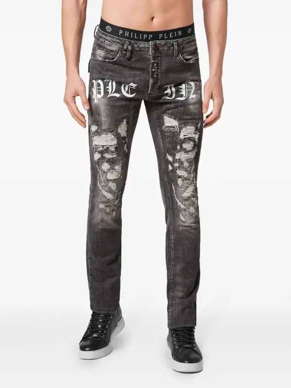 Philipp Plein Super Straight Cut Denim Trousers