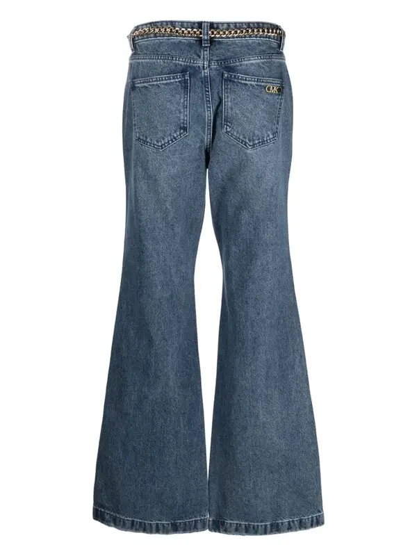 Michael Kors Belted High-rise Flared Jeans