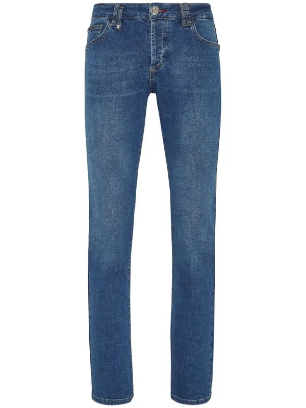 Philipp Plein Supreme Iconic Straight-leg Jeans - Blue