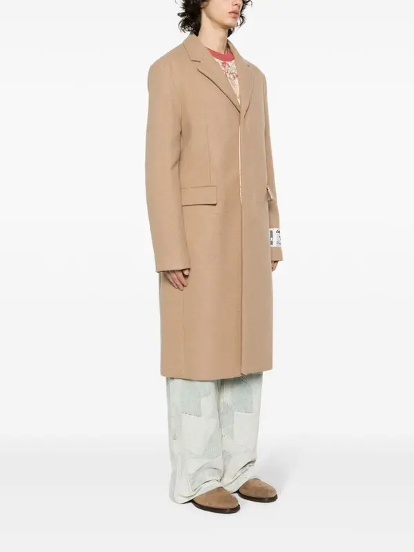 Acne Studios Single-breasted Wool Blend Coat