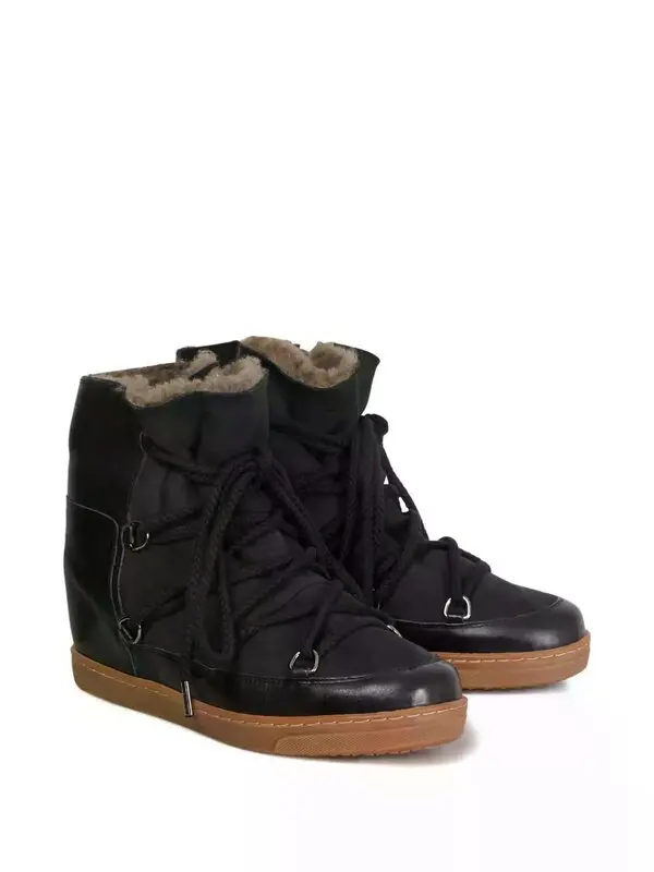 Isabel Marant Nowles Lace-up Ankle Boots - Black