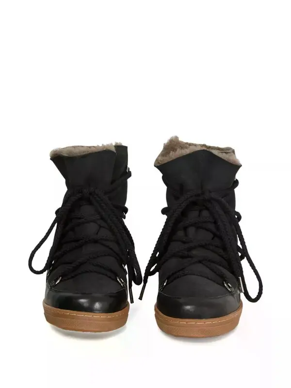 Isabel Marant Nowles Lace-up Ankle Boots - Black