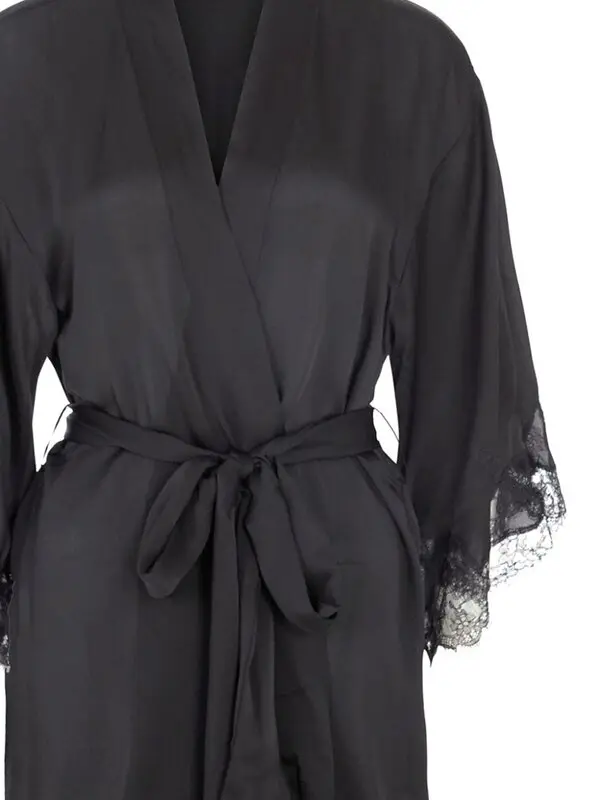 Kiki De Montparnasse Belted Silk Robe